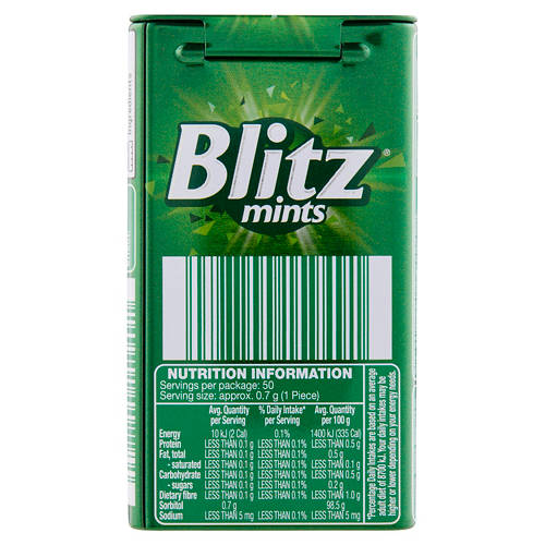 Spearmint Sugar Free Mints 36g